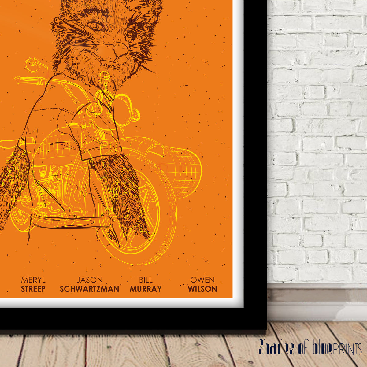 Fantastic Mr. Fox poster - Wes Anderson - 2010 – shadesofblueprints